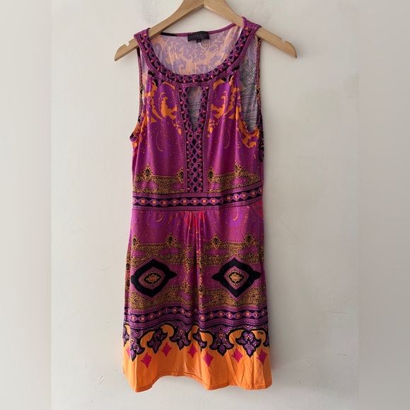 Hale Bob | Dresses | Hale Bob Womans Sleeveless Beaded Boho Style ...